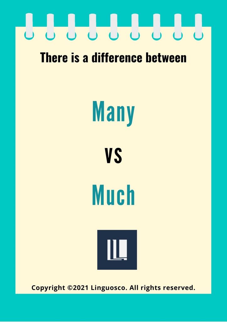 Grammar 101 Part 1 – Many vs. Much (Month 5)